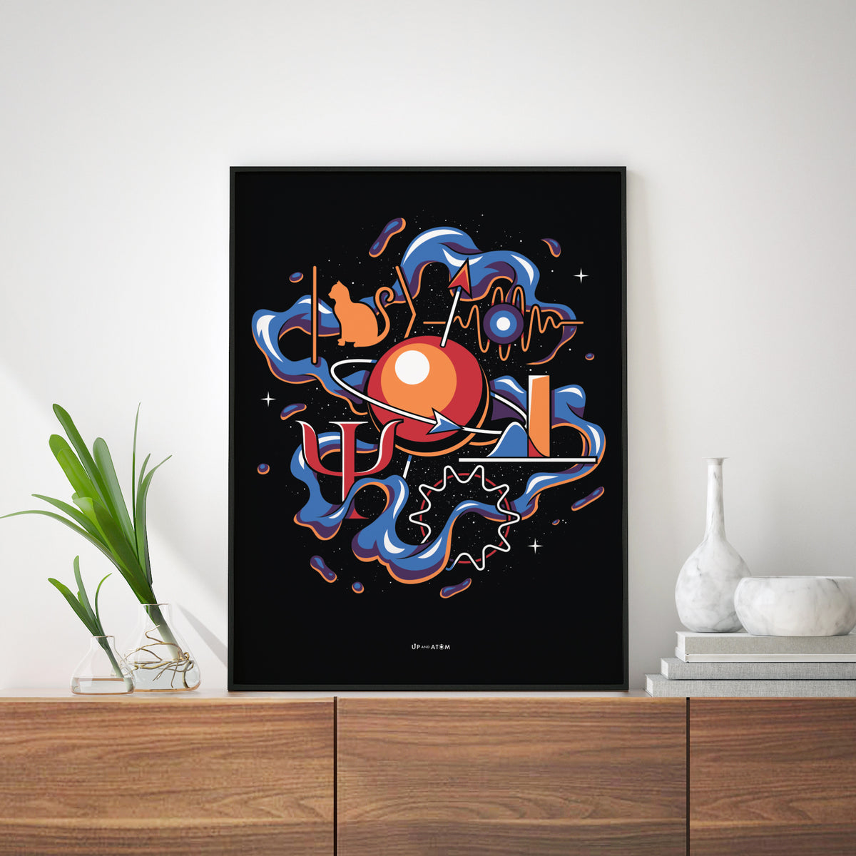 Up and Atom Quantum Mechanics Poster – Nebula Store